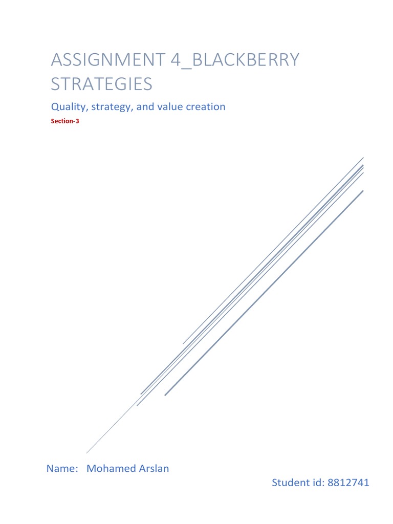 Assignment 4 | PDF | Blackberry | Application Software