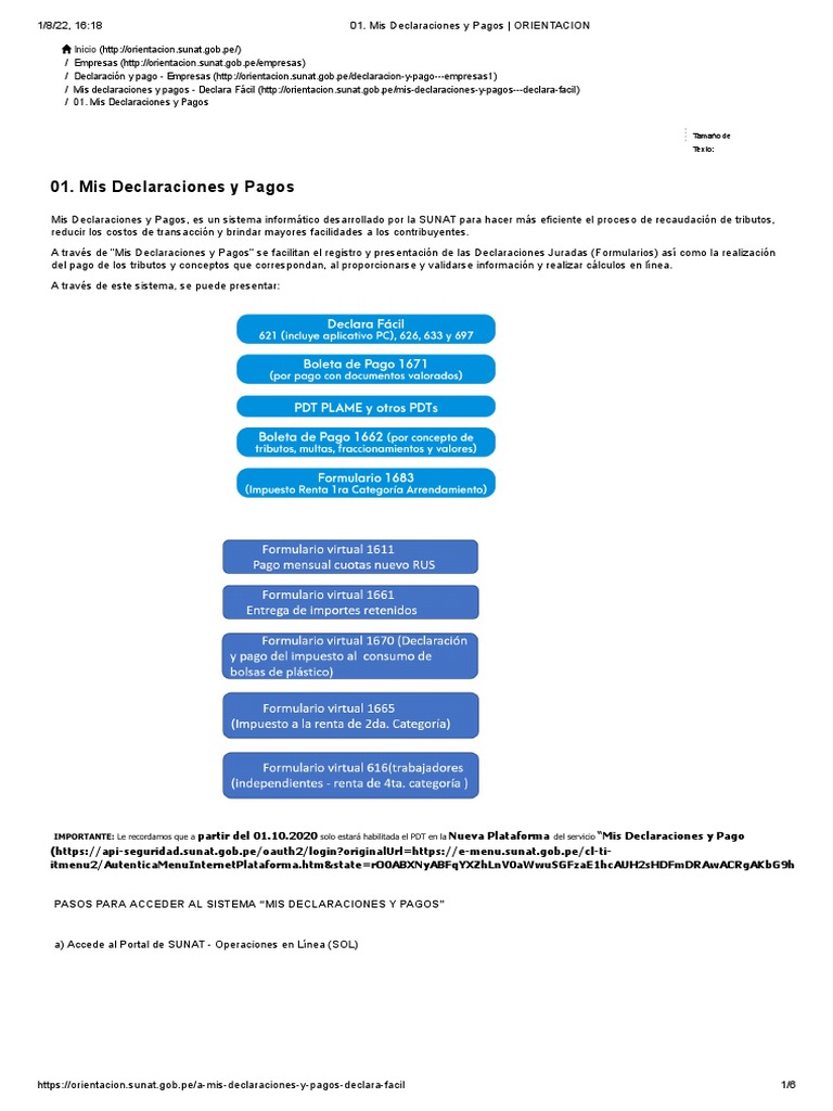 Mis Declaraciones y Pagos - 621 | PDF | Aplicación movil | Impuestos
