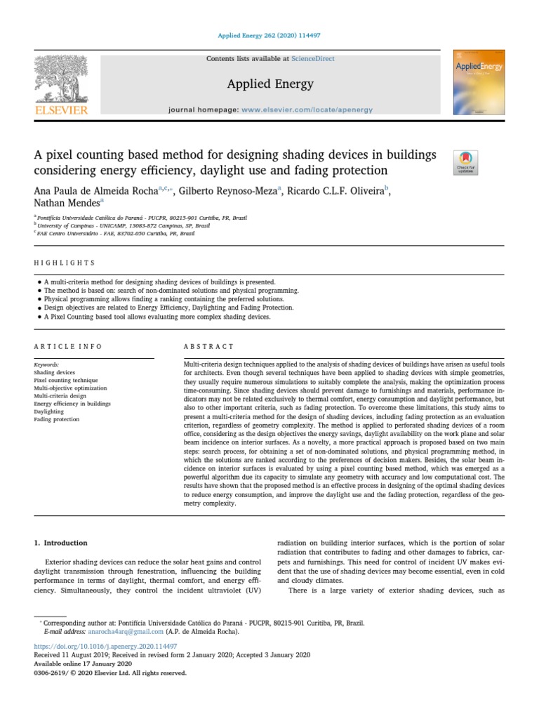 A Pixel Counting Based Method For Designing Shading Devices in ...