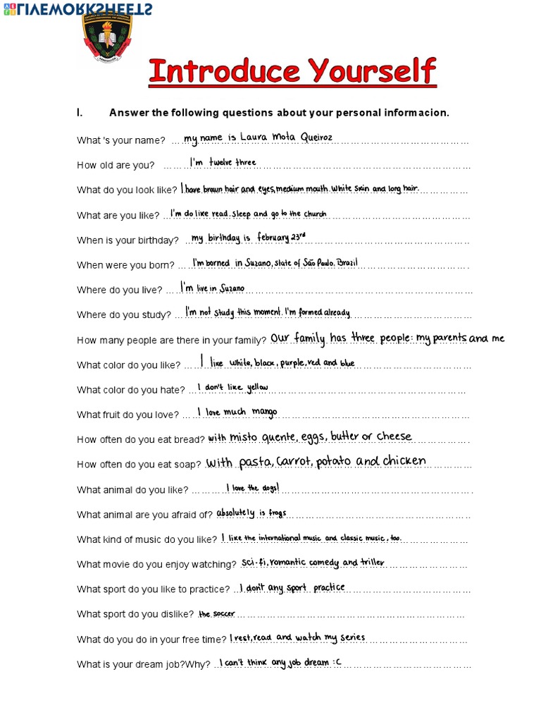 Introduce Yourself | PDF