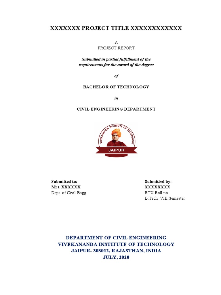 Project Report format-CE - 2020-21 | PDF | Thesis