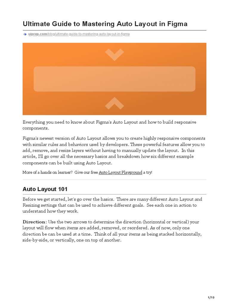 Ultimate Guide To Mastering Auto Layout in Figma | PDF