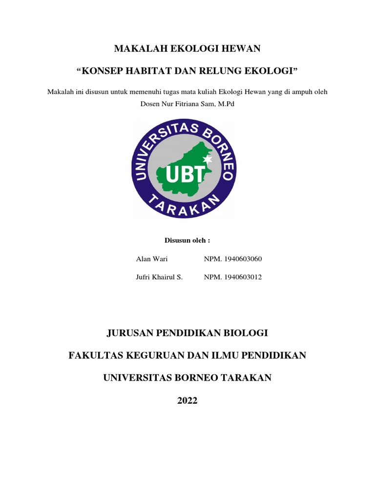 Konsep Habitat dan Relung Ekologi | PDF