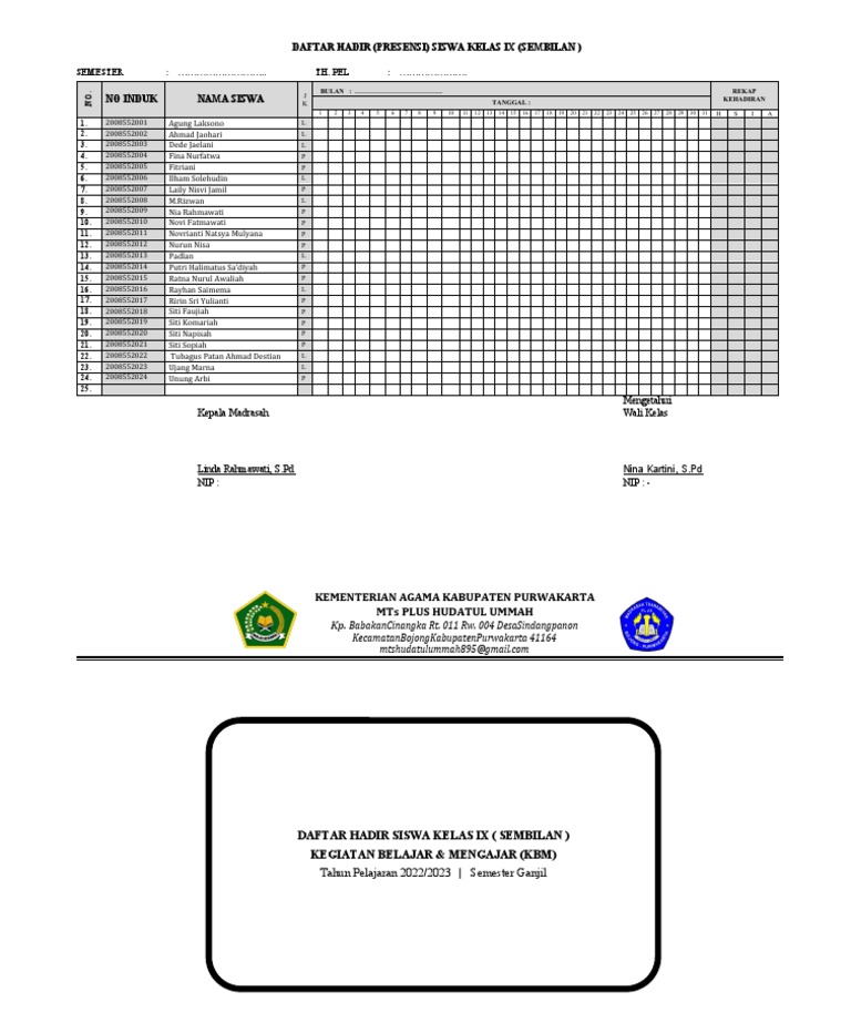 Buku Presensi 9 Pdf