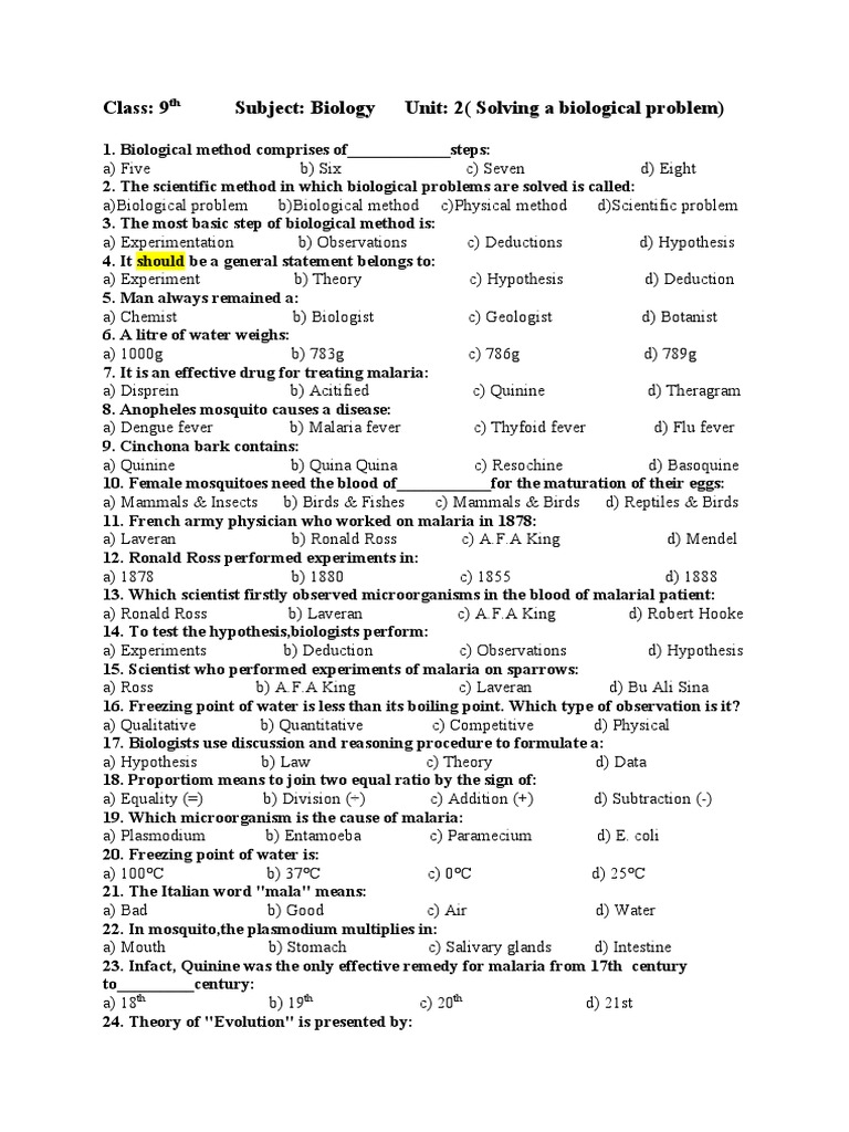 Unit 2, Up-To-date MCQ's | PDF