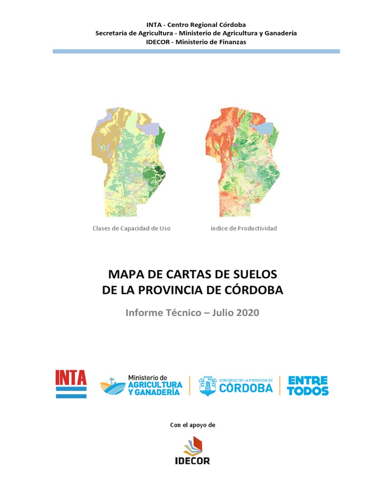 INFORME Mapa Cartas de Suelo | PDF | Mapa | Suelo