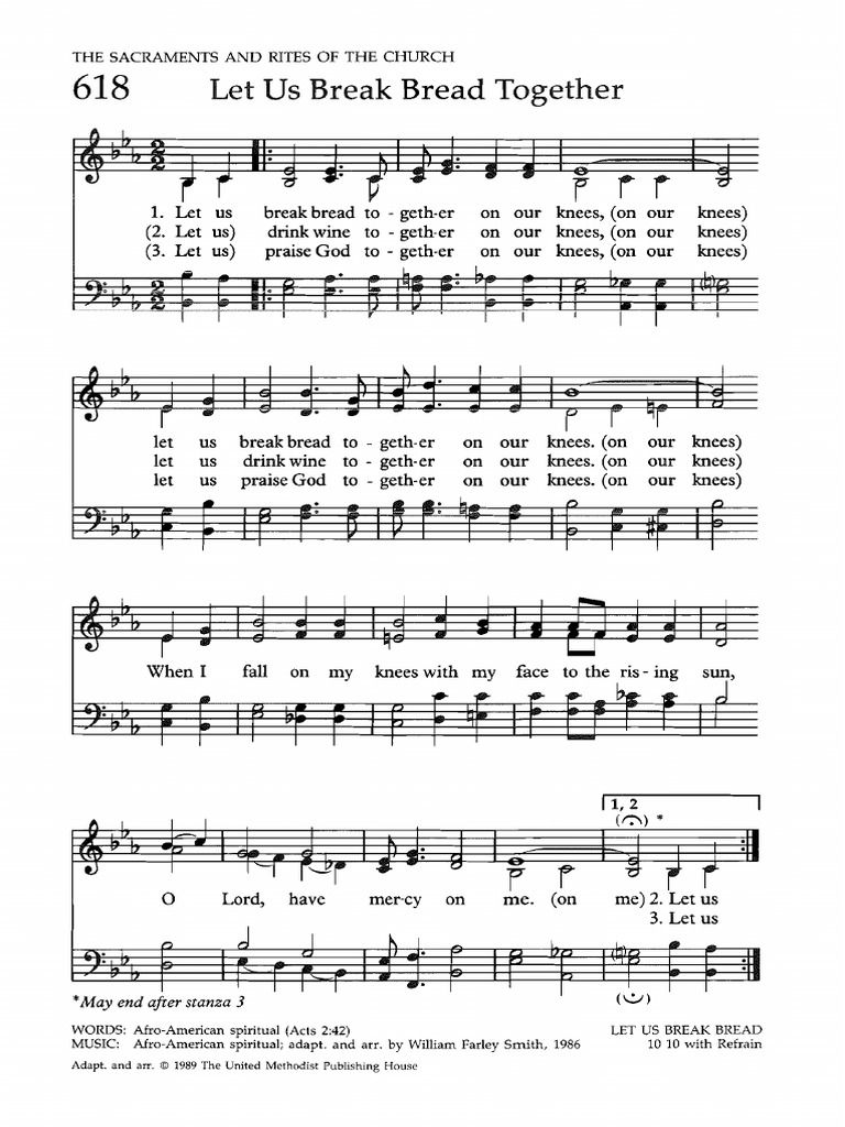 UMH-Let Us Break Bread Together | PDF | Sacraments | Eucharist