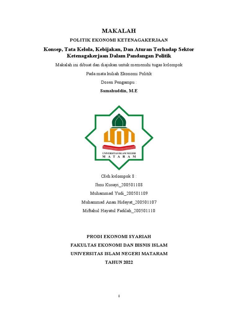 MAKALAH Ketenagakerjaan | PDF