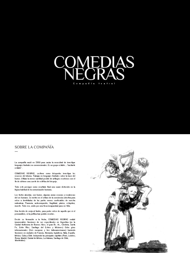 Carpeta Comedias Negras | PDF | Humor | Teatro