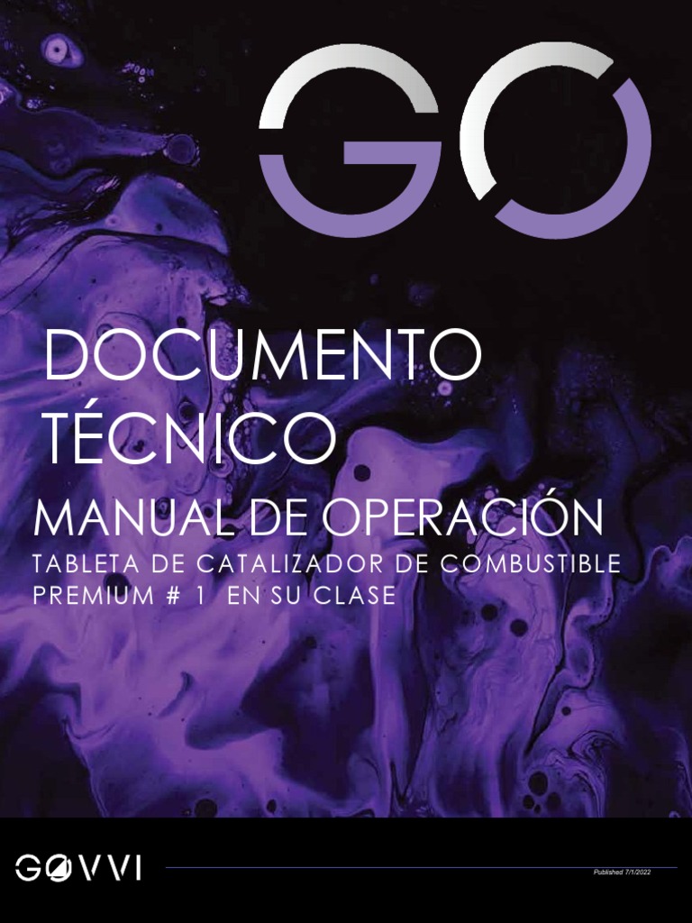 GOVVI Manual de Funcionamientos | PDF | Gasolina | Materiales