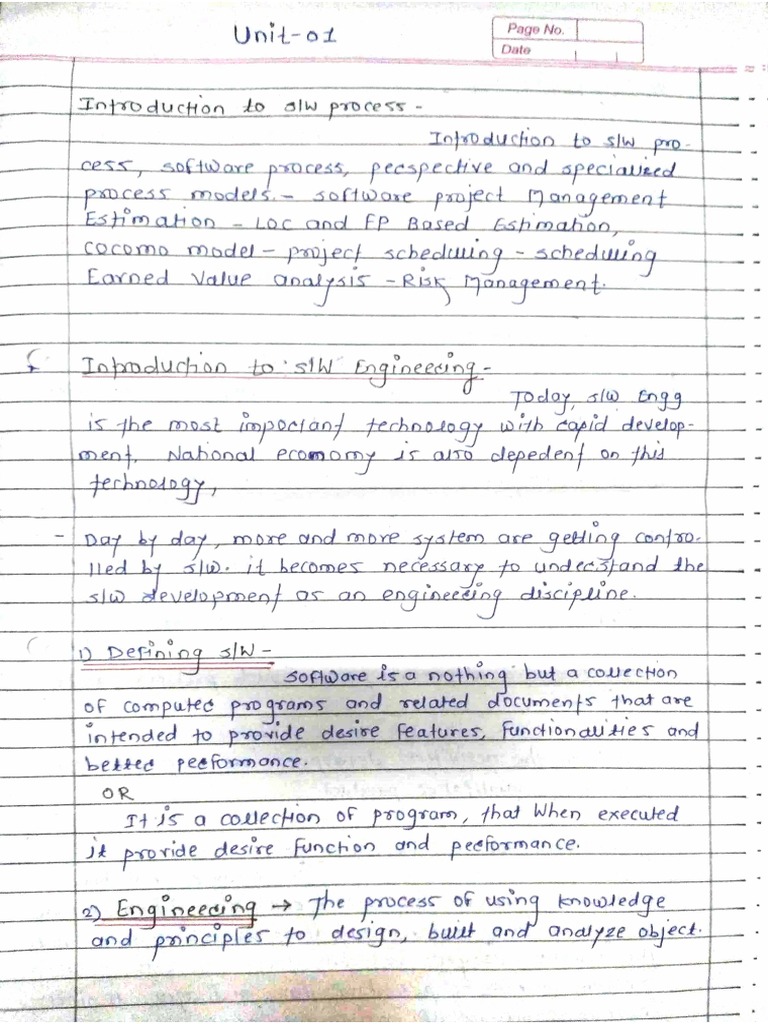 SEPM Handwritten Notes | PDF