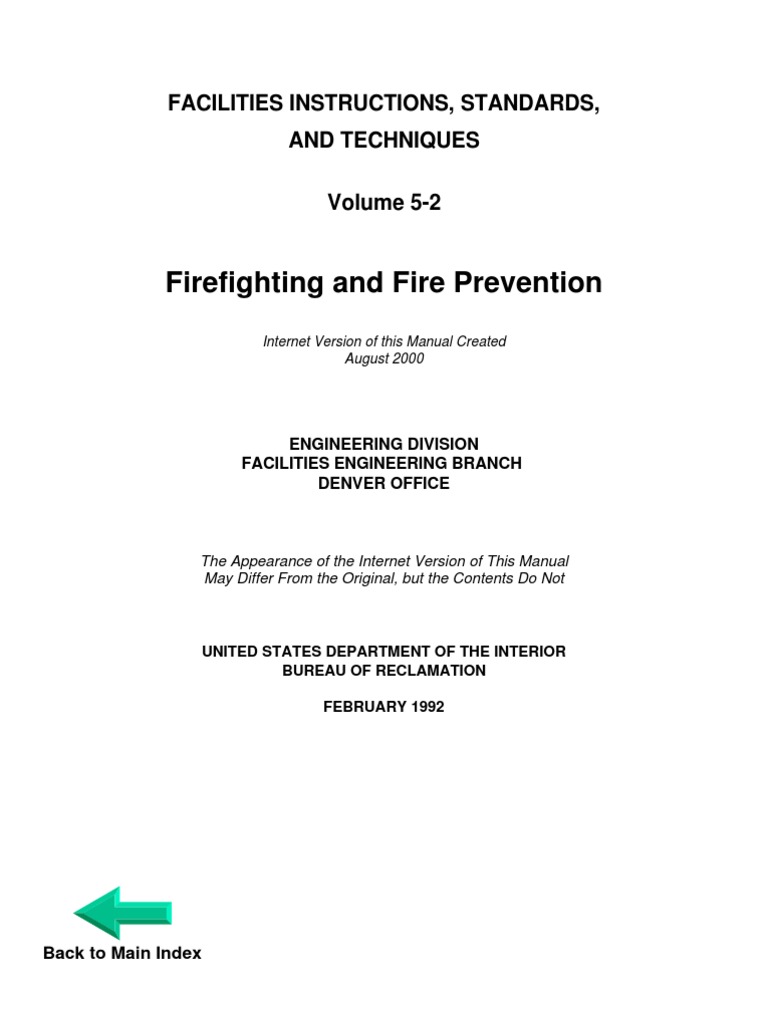 Fire Fighting and Fire Prevention Manual | PDF | Combustion | Carbon ...