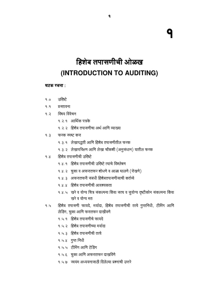 Audit Marathi | PDF
