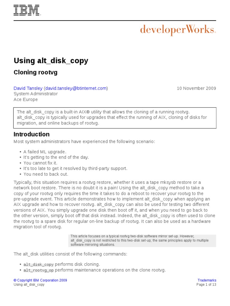 Alt Disk PDF | Download Free PDF | File System | Booting