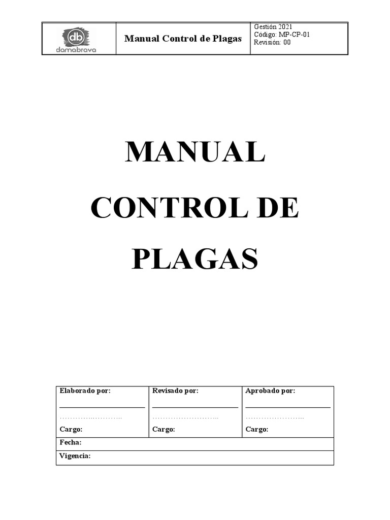 Manual Control de Plagas | PDF