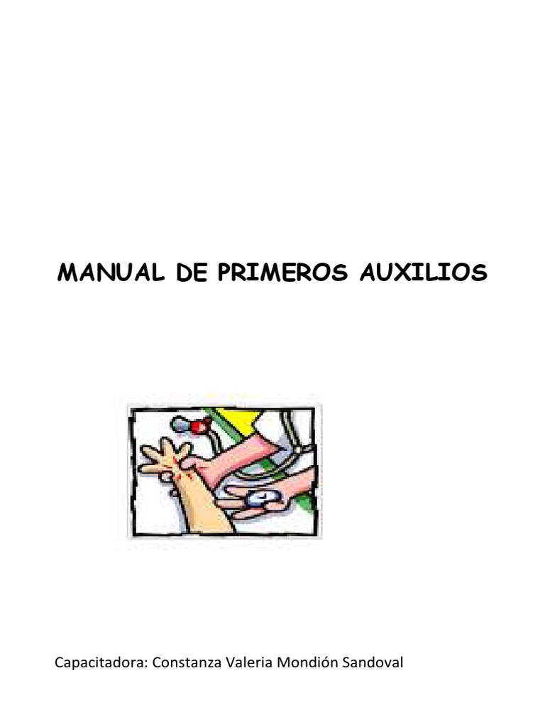Manual de Primeros Auxilios PDF | PDF | Primeros auxilios | Reanimación cardiopulmonar