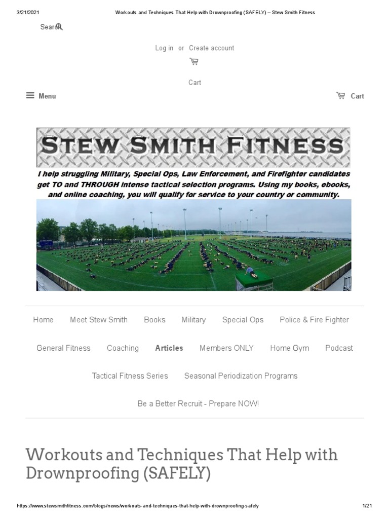 Workouts and Techniques That Help With Drownproofing (SAFELY) - Stew ...