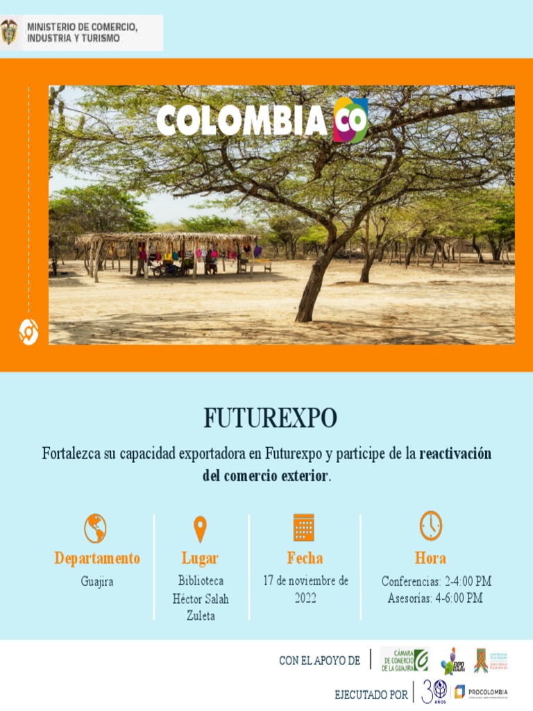 Plantilla Redes Futurexpo Guajira 2022 - Aliados | PDF