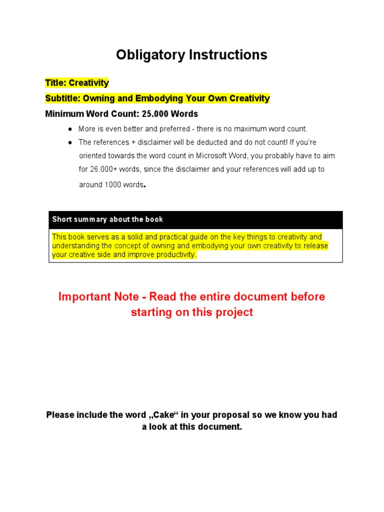 Creativity Outline | PDF | Creativity | Idea