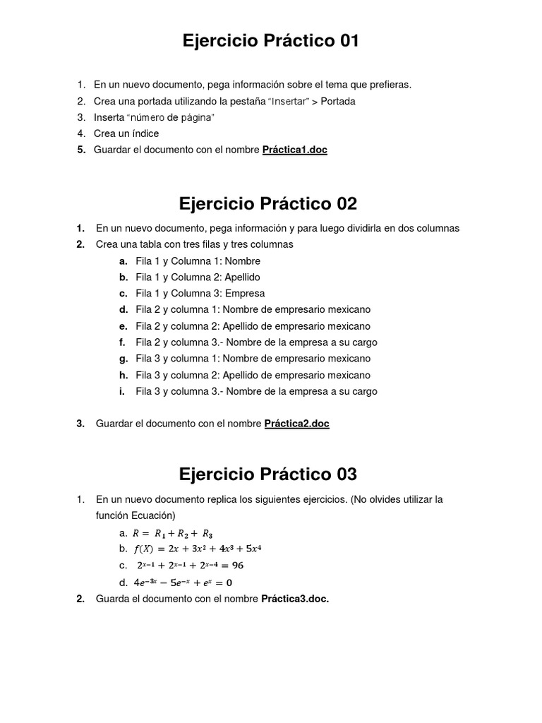 Prácticas Word | PDF