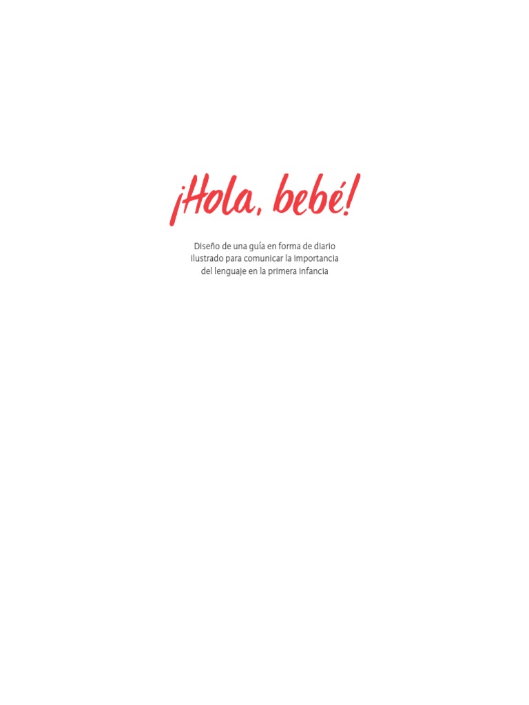 Hola Bebe | Descargar gratis PDF | Educación de la primera infancia ...
