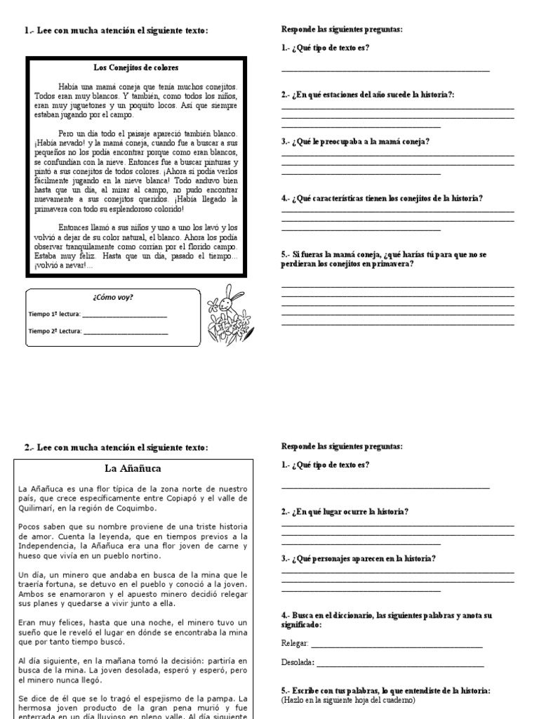 Actividades de Lectura y Comprensión Infantil | PDF | Murciélago | Oveja