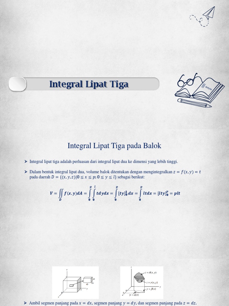 Kalkulus A - Integral Lipat Tiga | PDF