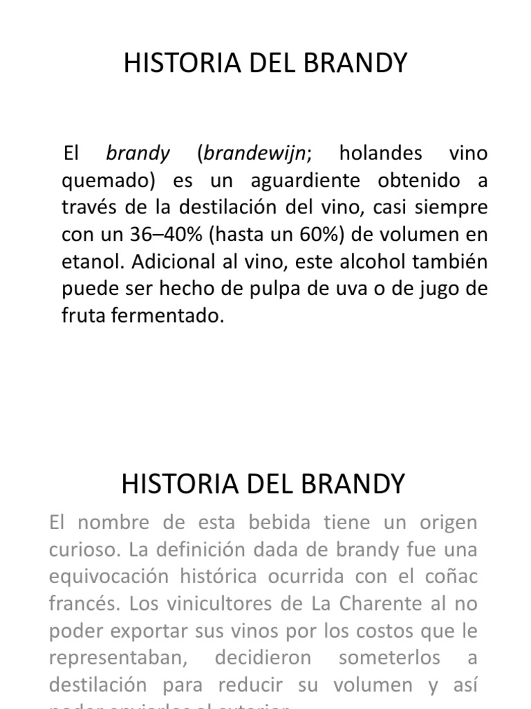 Historia Del Brandy | PDF