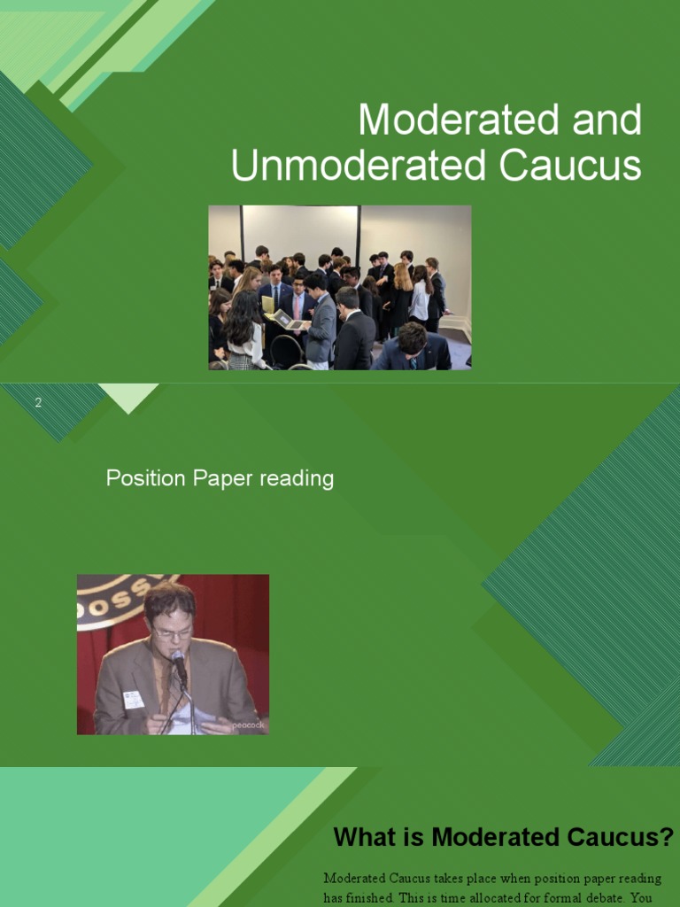 3 - Moderated, Unmoderated Caucus, and Resolution Papers | PDF