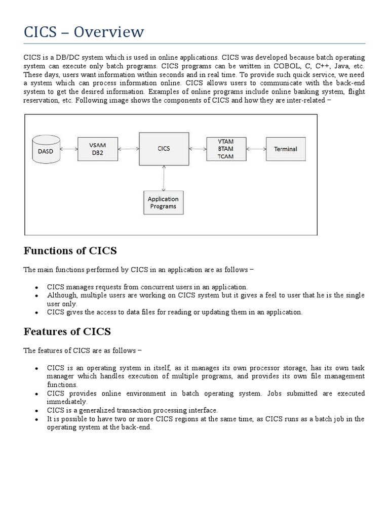 Cics Download Free Pdf Programming Computer Program