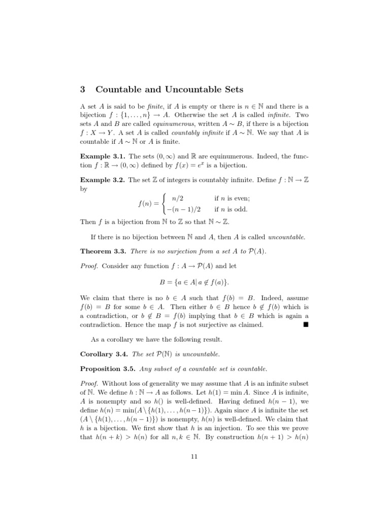 Countable_sets | PDF | Set (Mathematics) | Infinity