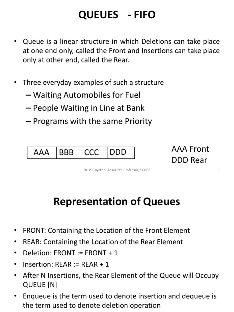 4 - Linear Queue and Circular Queue | PDF | Queue (Abstract Data Type) | Computer Science