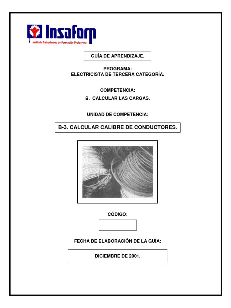 B3 - Calcular Calibre de Conductores | PDF