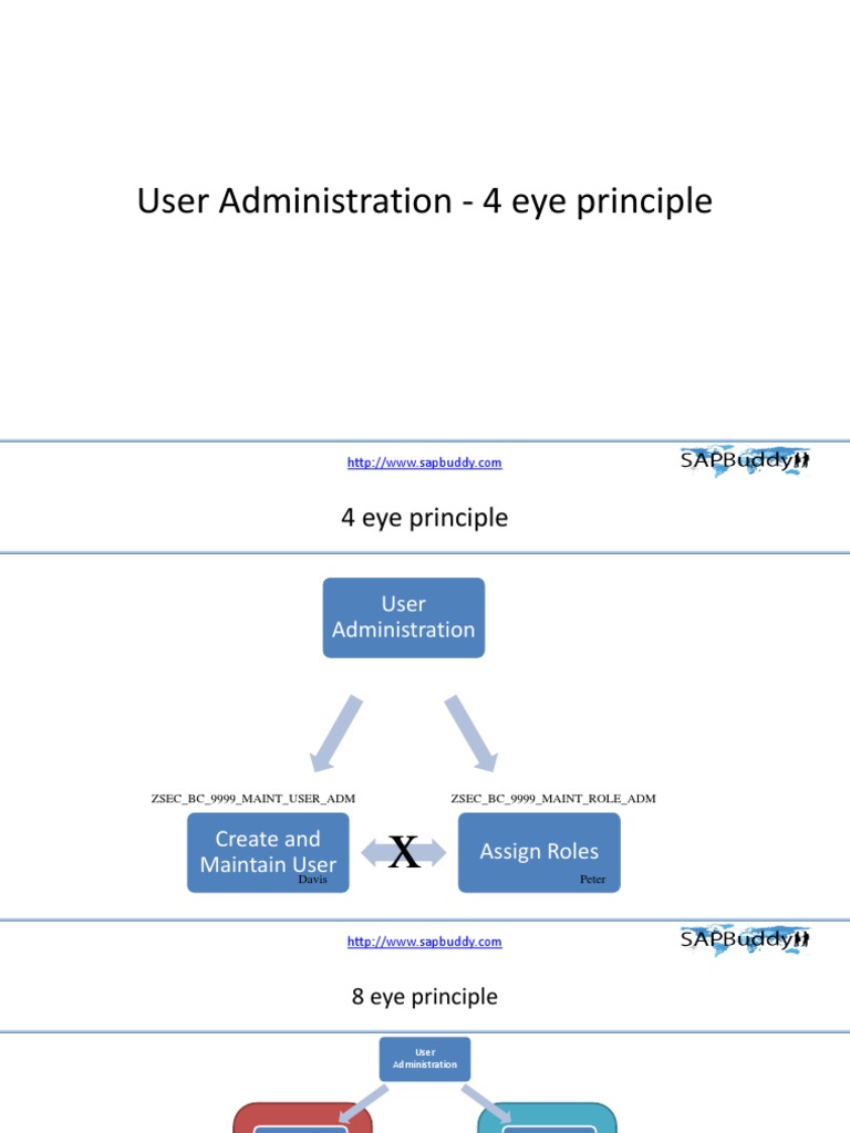 User Administration - 4 Eye Principle | PDF