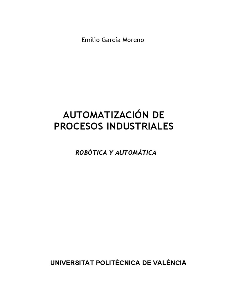 Automatización de Procesos Industriales | PDF | Automatización | Teoría