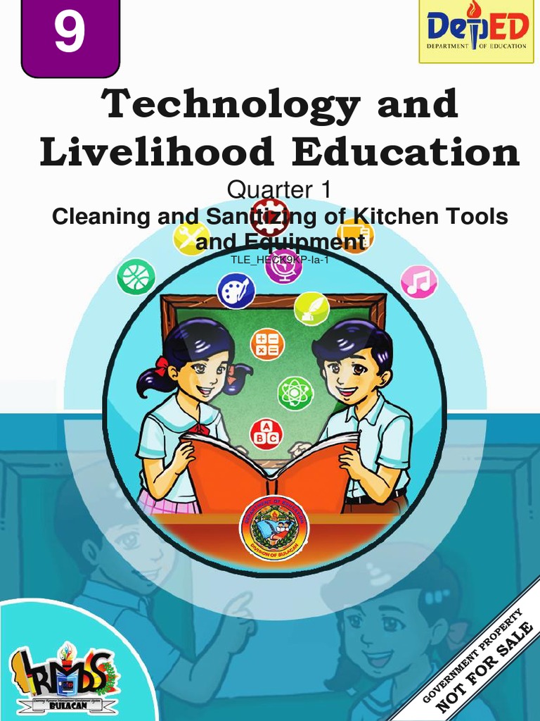 COOKERY Cleaning and Sanitizing of Kitchen Tolls and Equipment - HE 9 | PDF | Disinfectant ...