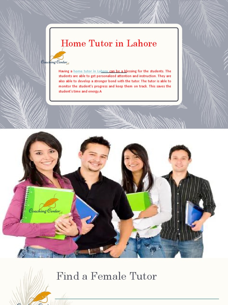 Home Tutor in Lahore-17 | PDF | Wellness