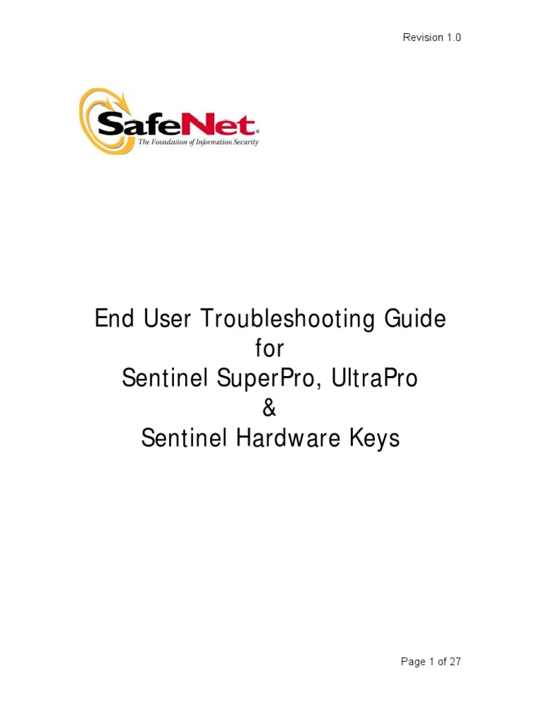 Sentinel Troubleshooting Guide | PDF | Microsoft Windows | Installation (Computer Programs)