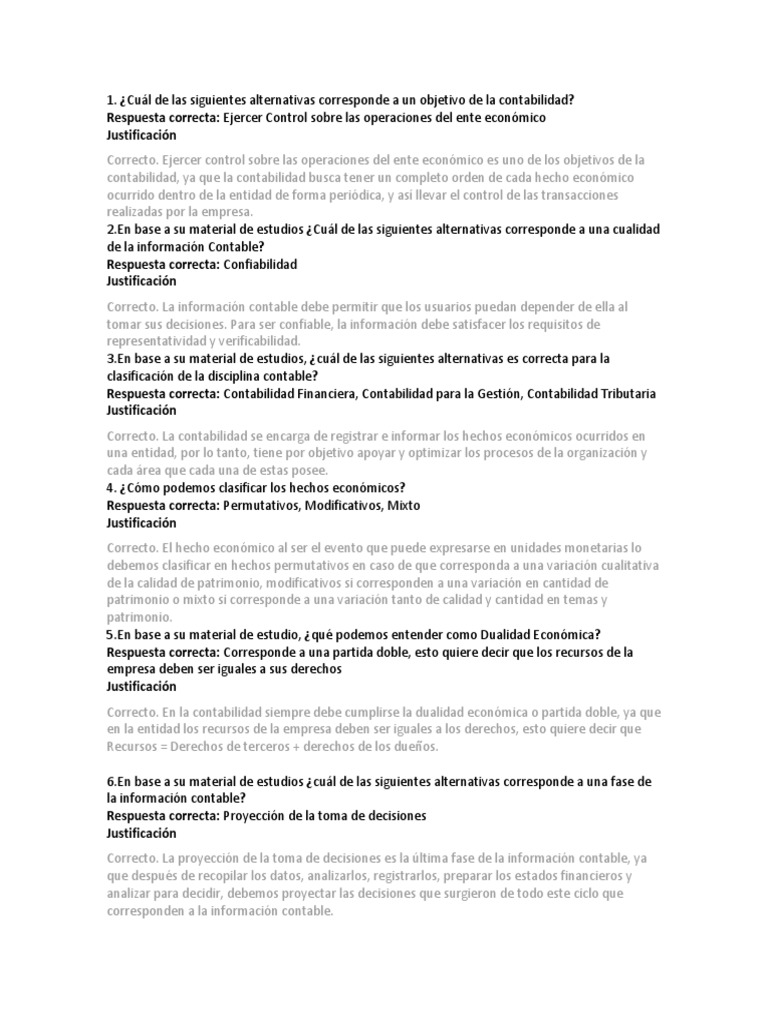 Objetivos de la contabilidad, cualidades de la información contable y ...