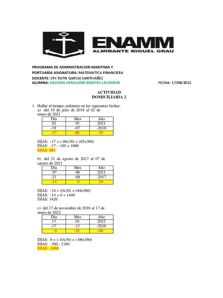 Tarea 2 ENAMM | PDF