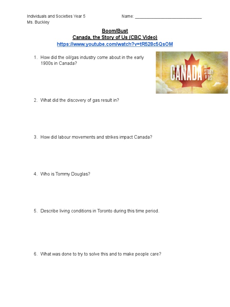 Canada: Boom and Bust Overview | PDF