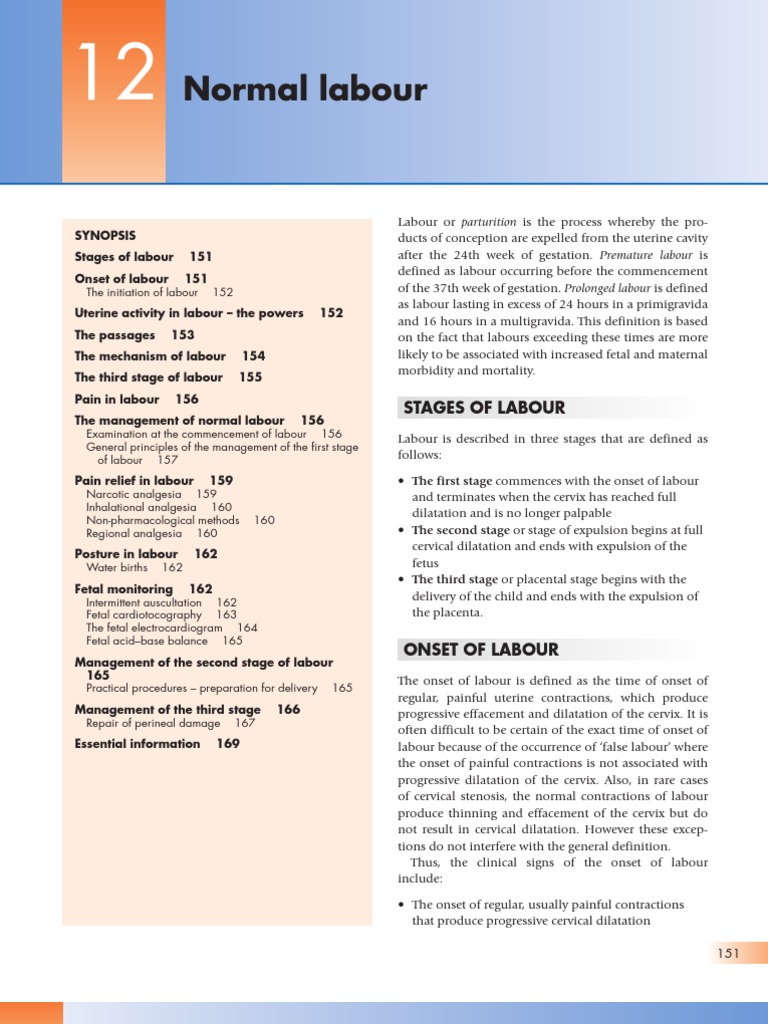 Normal Labour | Download Free PDF | Pelvis | Childbirth