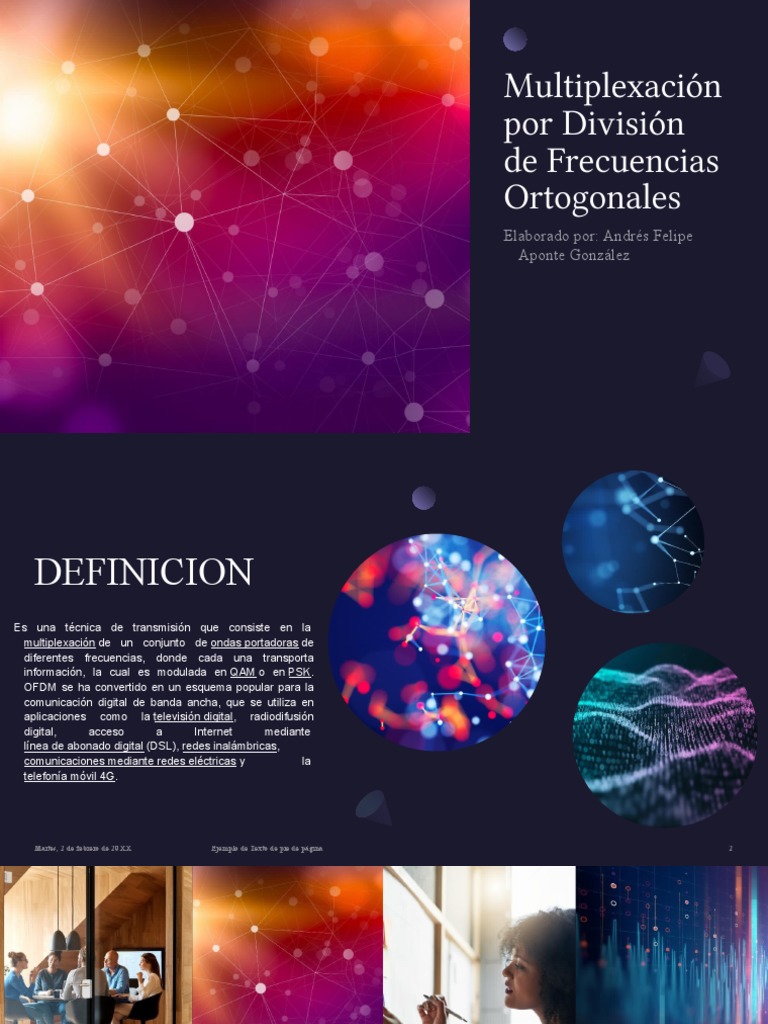 Multiplexación Por División de Frecuencias Ortogonales | PDF | Multiplexación por división de ...
