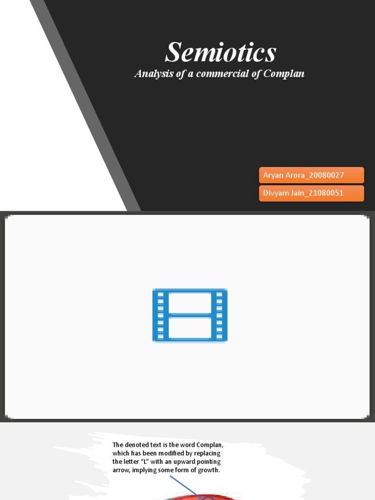 Analysis of Semiotic Elements in a Complan Commercial | PDF