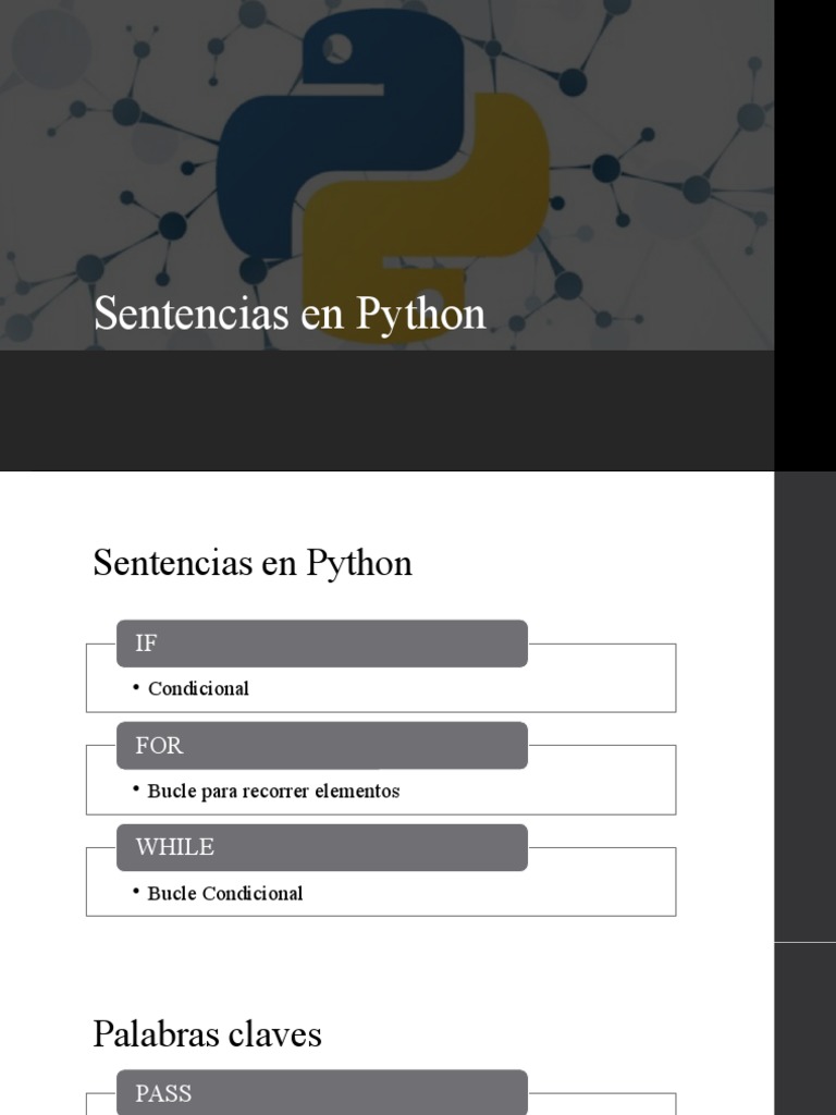 Clase03 - Sentencias Python | PDF | Python (lenguaje de programación) | Lógica matemática