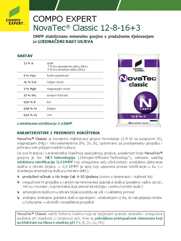Novatec Classic 12 8 16 1 | PDF