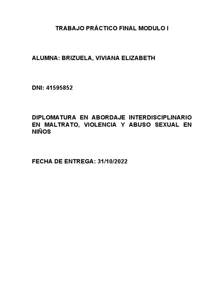 Protección Infantil Contra Violencia | PDF | Abuso infantil | Violencia