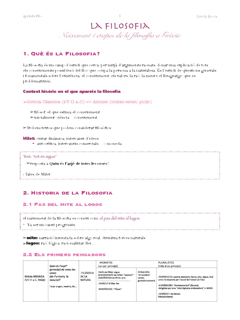 Apunts Filo Trim.1 | PDF