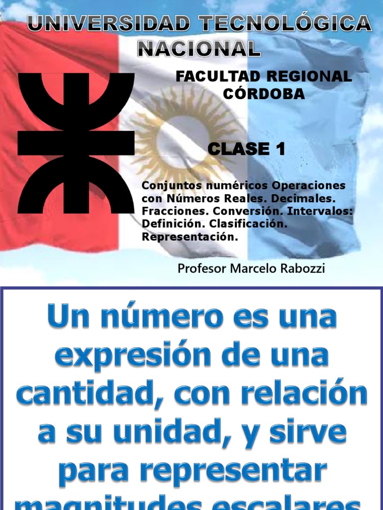 UTN Ingreso Clase 1 | PDF