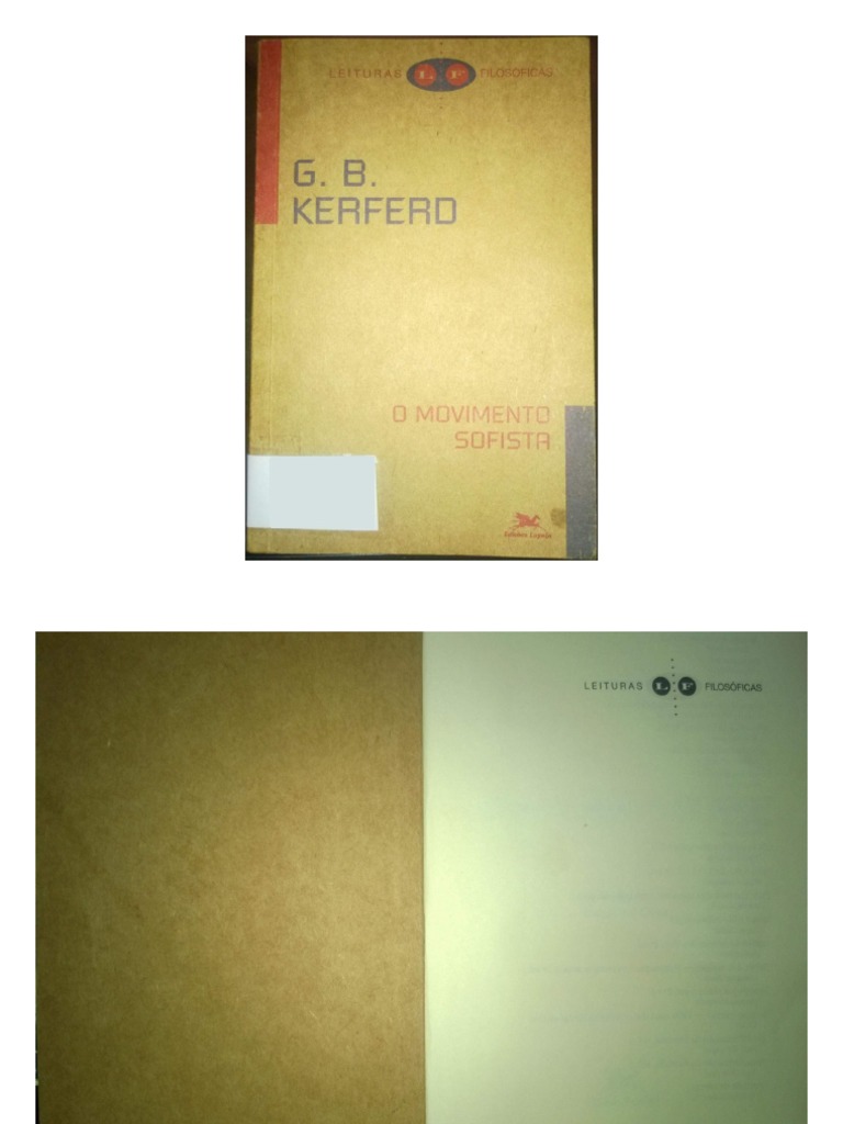 O Movimento Sofista - KERFERD G. B. | PDF